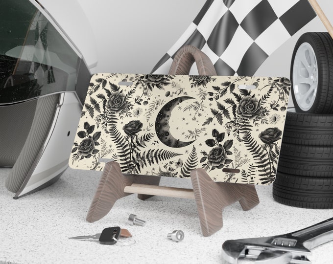 Pastel Goth License Plate, Spooky Unicorn Front License Plate, Witchy ...