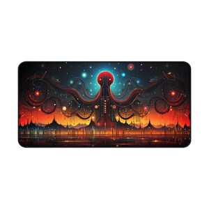 Dark Fantasy Octopus Overlord, Fantasy Desk Mat, Gaming Mousepad XL ...