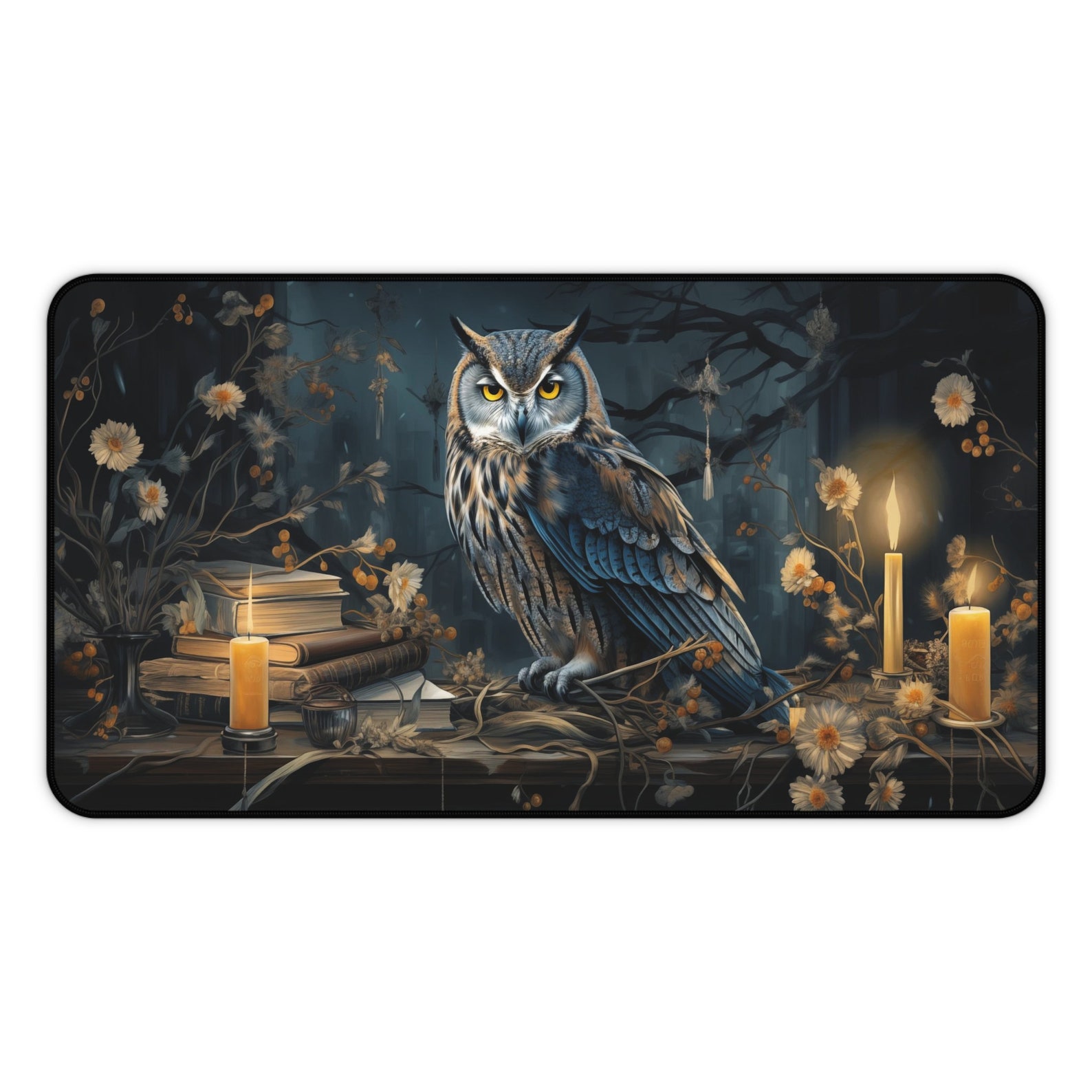 The Wisdom of Owls, Cute Desk Mat, Owl Desk Pad, Gaming Mouse Pad ...