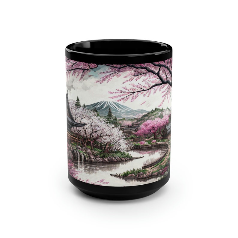 Japanese Kitchen Decor Japan Village Mug Asian Coffee Mug - Etsy