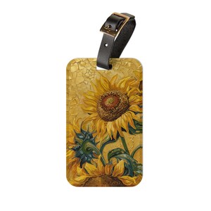Limited Palette Golden Sunflowers Bag Tag for Travelers, School, Work ...