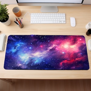 Deep Space Desk Mat, Nebula Mousepad, Galaxy Mouse Pad, Extra Large ...