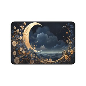 Cute Desk Mat, Aesthetic Mousepad, Kawaii Mouse Pad, Moon Deskmat ...
