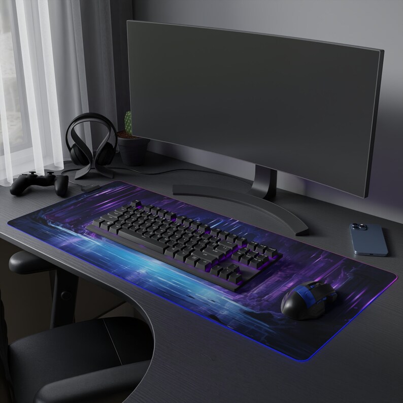 Grotto Brilliance Anime Gaming Desk Mat Mousepad XL, Extended Mouse Pad ...