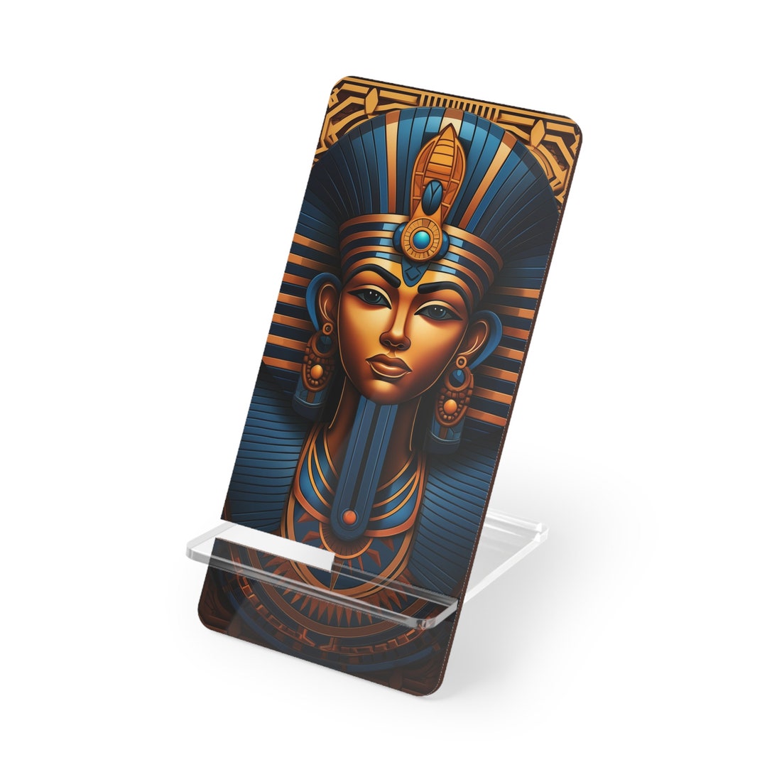 Egyptian Queen Pharoah Cute Phone Stand, iPhone Display Stand, Phone ...