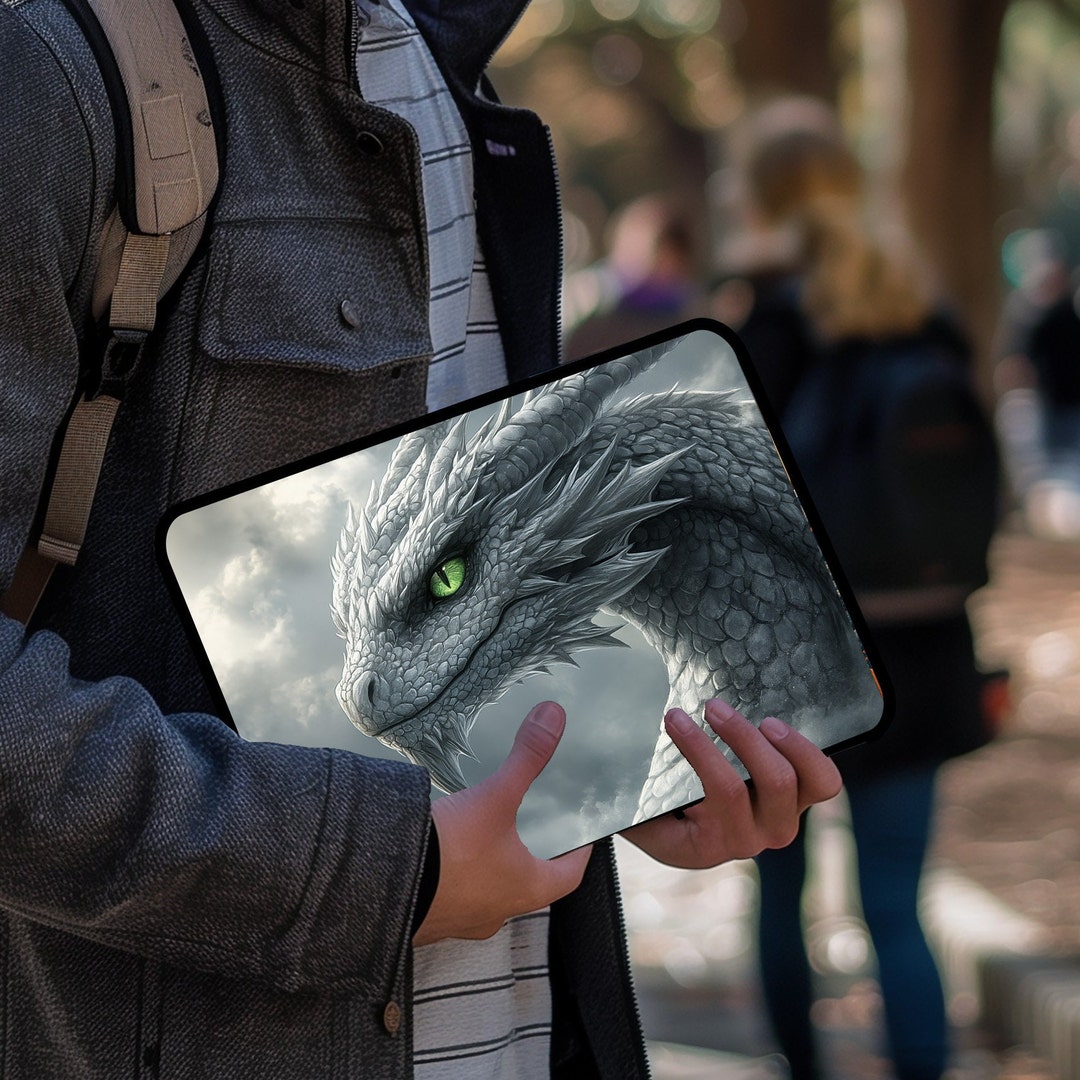 Celestial Wyrm - Dragon Art Laptop Sleeve - Fantasy iPad Sleeve - Gamer ...
