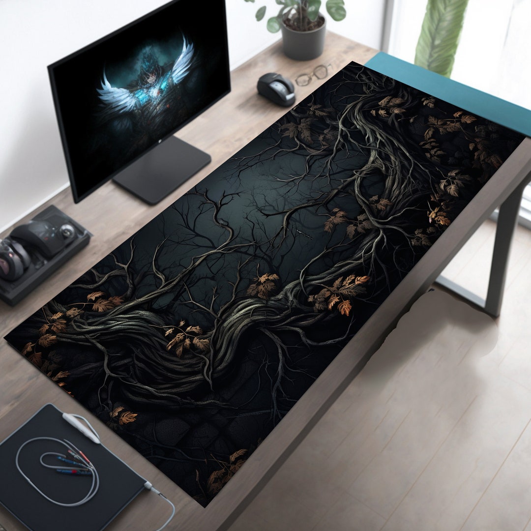 Twisted Branches Dark Fantasy Gothic Styled Desk Mat, Goth Desk Pad ...