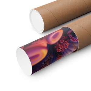 Cute Deep Sea Octopus Poster Art Print - Etsy