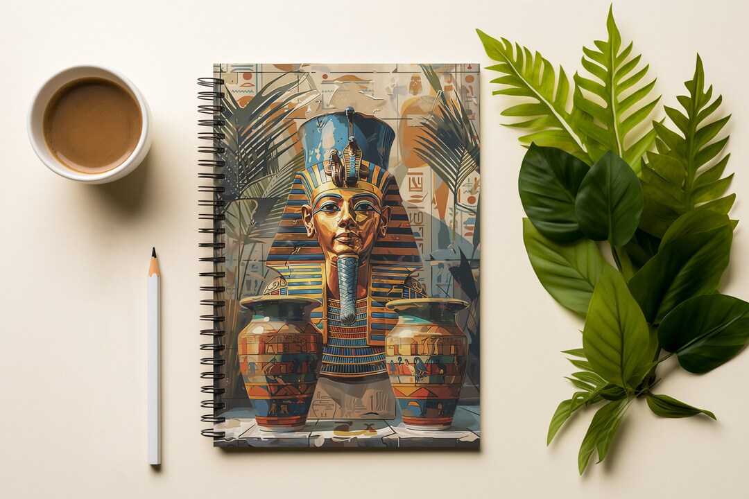 Personal Notebook or Journal or Diary Featuring Ancient Egyptian Art ...