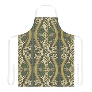Irish Apron, Celtic Apron, All Over Print Kitchen Apron, AOP Irish ...