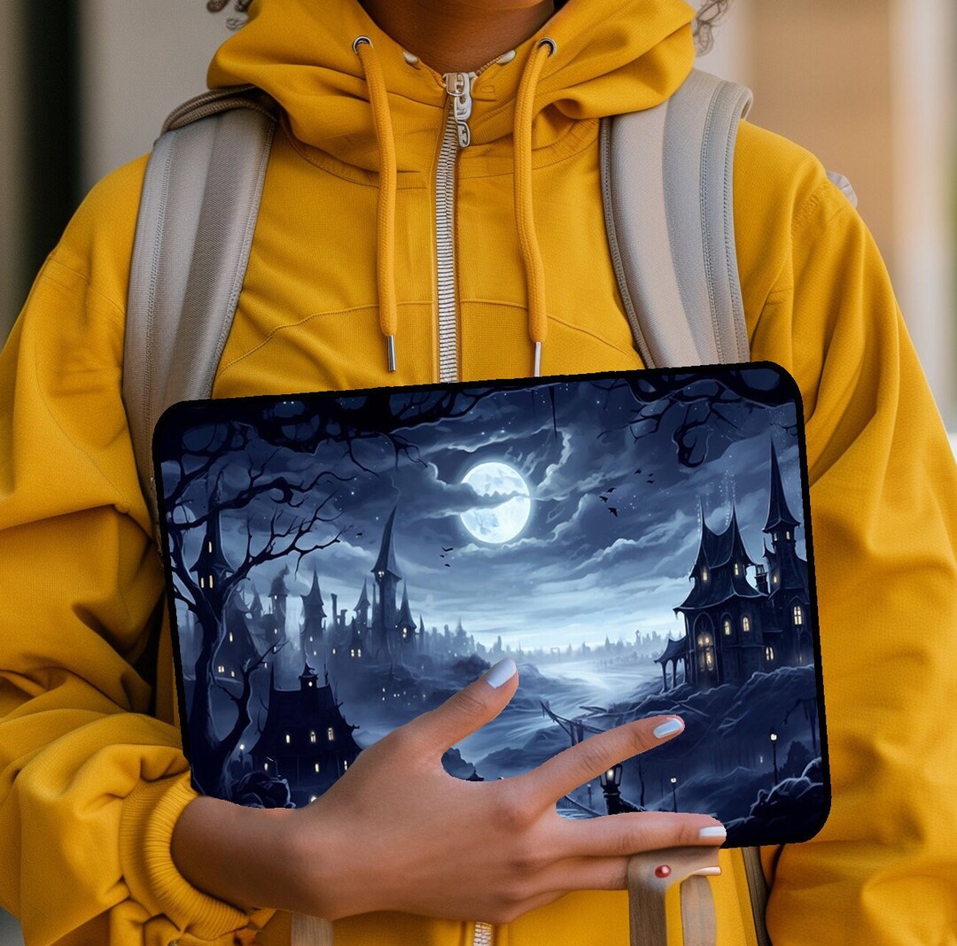 Whimsical Gothic Town - Whimsigoth Laptop Sleeve, Gothic Tablet Case ...