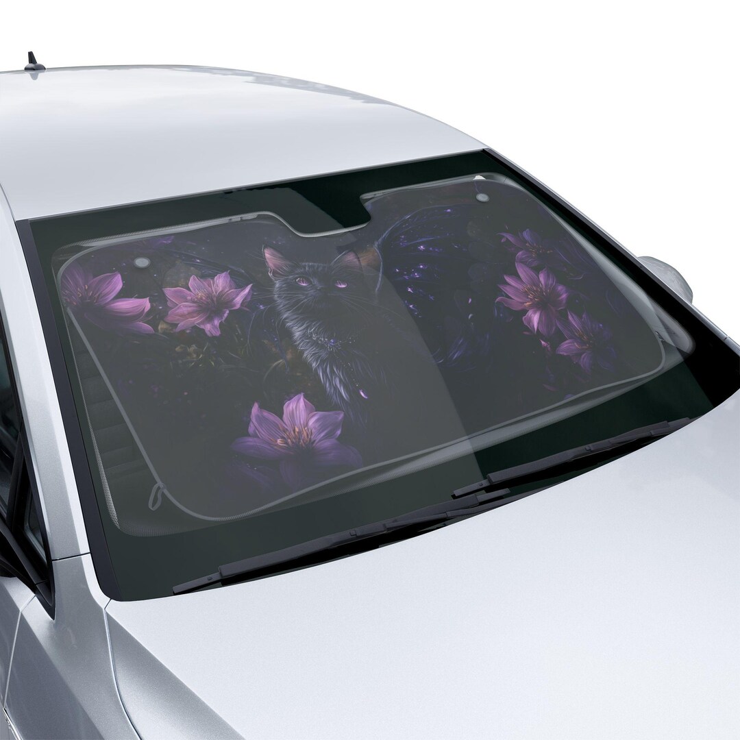 Fantasy Cat Ferry Cute Car Windshield Banner - Windshield Sunshade ...