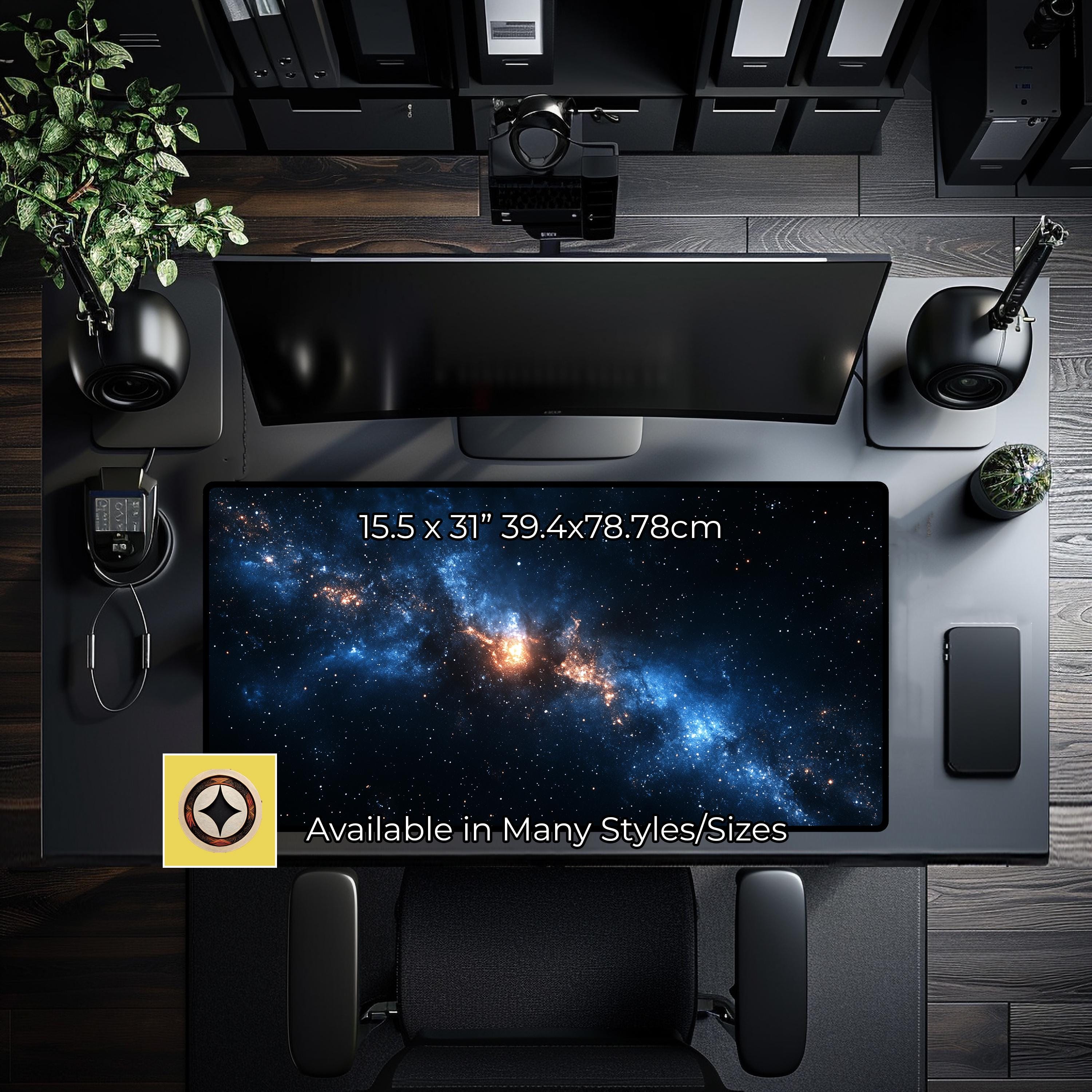 Deep Space Darkness and Tranquility Desk Mat - Space Desk Pad - Cosmic ...