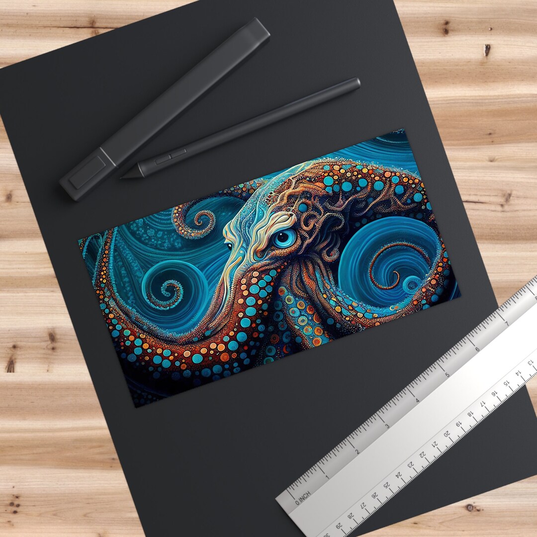 Dazzling Octopus Bumper Sticker, Octopus Car Decor, Octopus Sticker ...