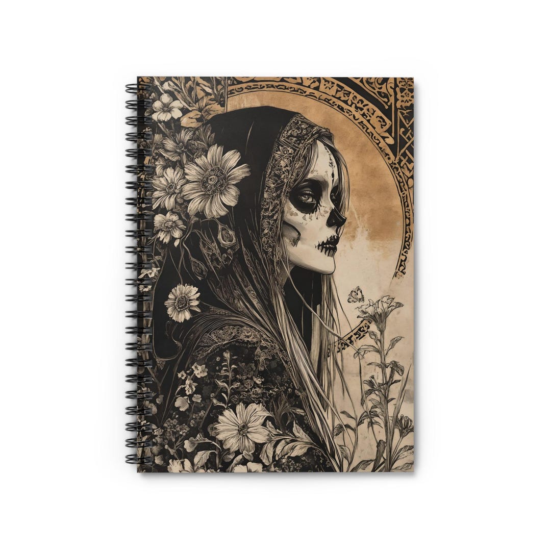 Dark and Moody Goth Journal or Diary - Spiral Bound Notebook With 118 ...