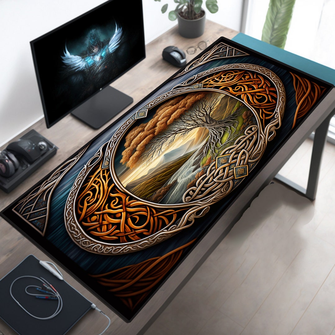 Celtic Dreams Big Gaming Mousepad XL, Gaming Desk Pad, Cute Desk Pad ...