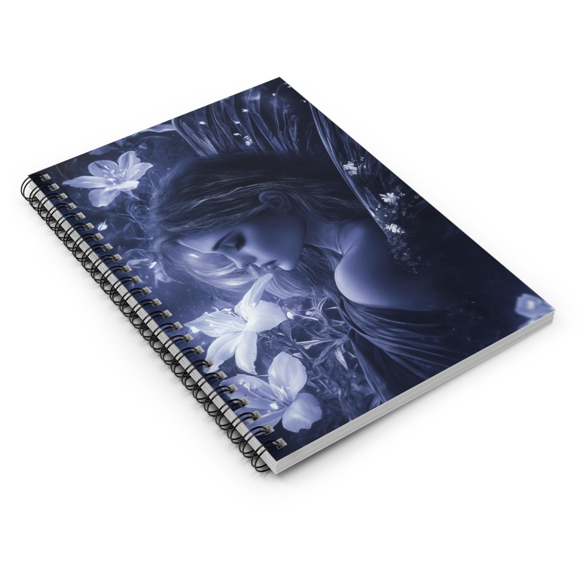 Spiral Bound Notebook With Ruled Lines Featuring Dark Fantasy Gothic ...