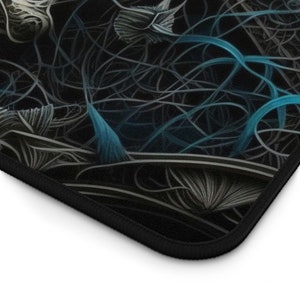 Gothic Skull Horror Playmat, Large Gaming Desk, Dark Fantasy Desk, Goth ...