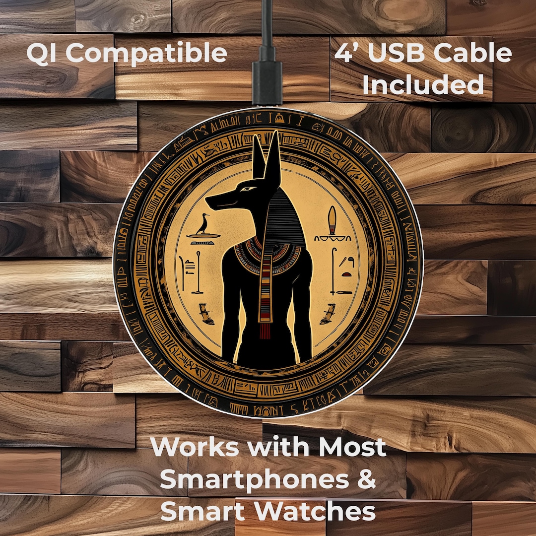 Wireless Charger - Ancient Egyptian Art Featuring Anubis - iPhone ...