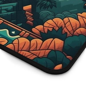 Kawaii Aztec Mousepad, Kawaii Mouse Pad, Aztec Desk Mat, Aztec Desk Pad ...