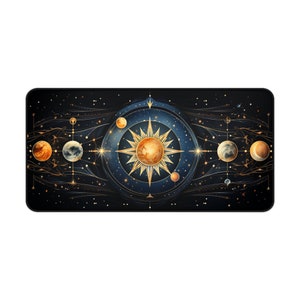 Astrology Desk Mat, Celestial Desk Mat, Abstract Desk Mat, Celestial ...