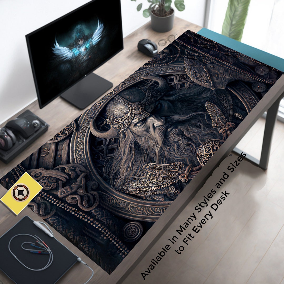 Viking Desk Mat, Large Mouse Pad, Aesthetic Mousepad, Kawaii Deskmat ...