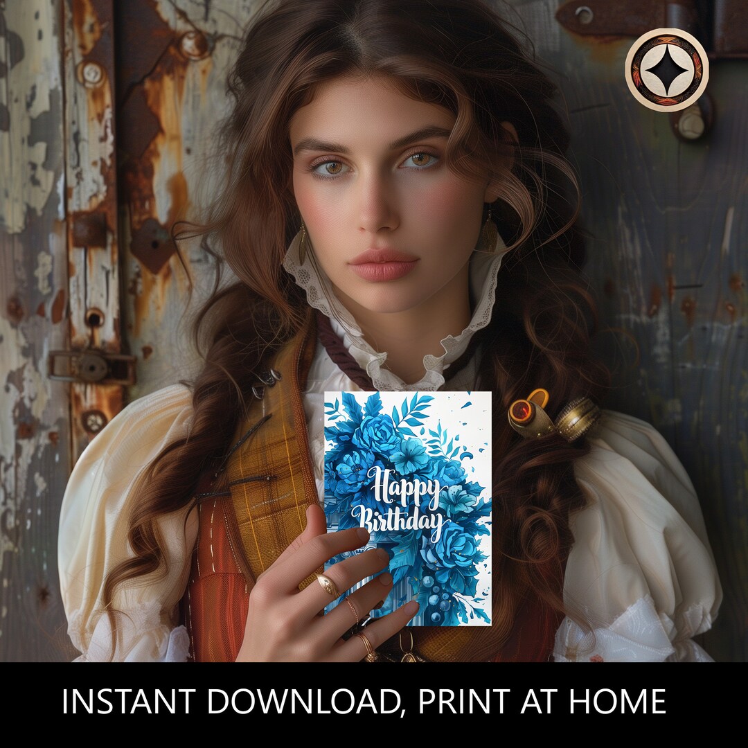 Ancient Greek Inspired Happy Birthday Card, Greek Birthday Card ...