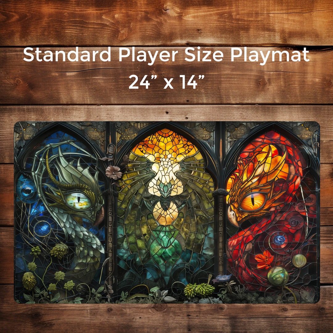 Feathered Serpents - 24x14" Custom TCG Playmat for DND or Other Card ...