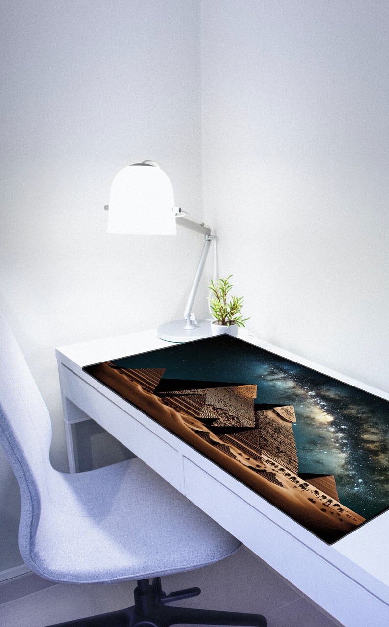 Giza Pyramids, Gaming Desk Mat, Egypt Desk Pad, Pyramid Mousepad ...
