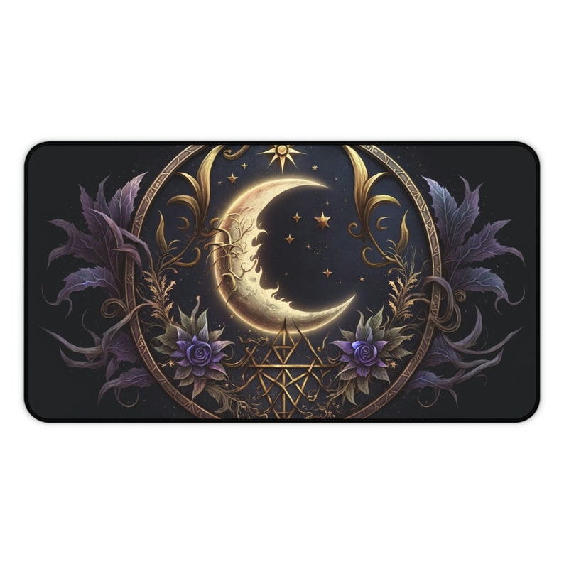 Dark Academia Moon Mousepad Goth Mouse Pad Gothic Desk Mat XL - Etsy