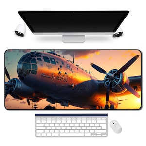B29 Superfortress Gaming Desk Mat Large Mouse Pad Gamer Deskpad, XL XXL ...