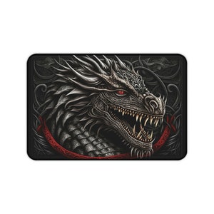 Gothic Dragon Desk Medieval Decor Dragon Desk Mat Draco Desk - Etsy