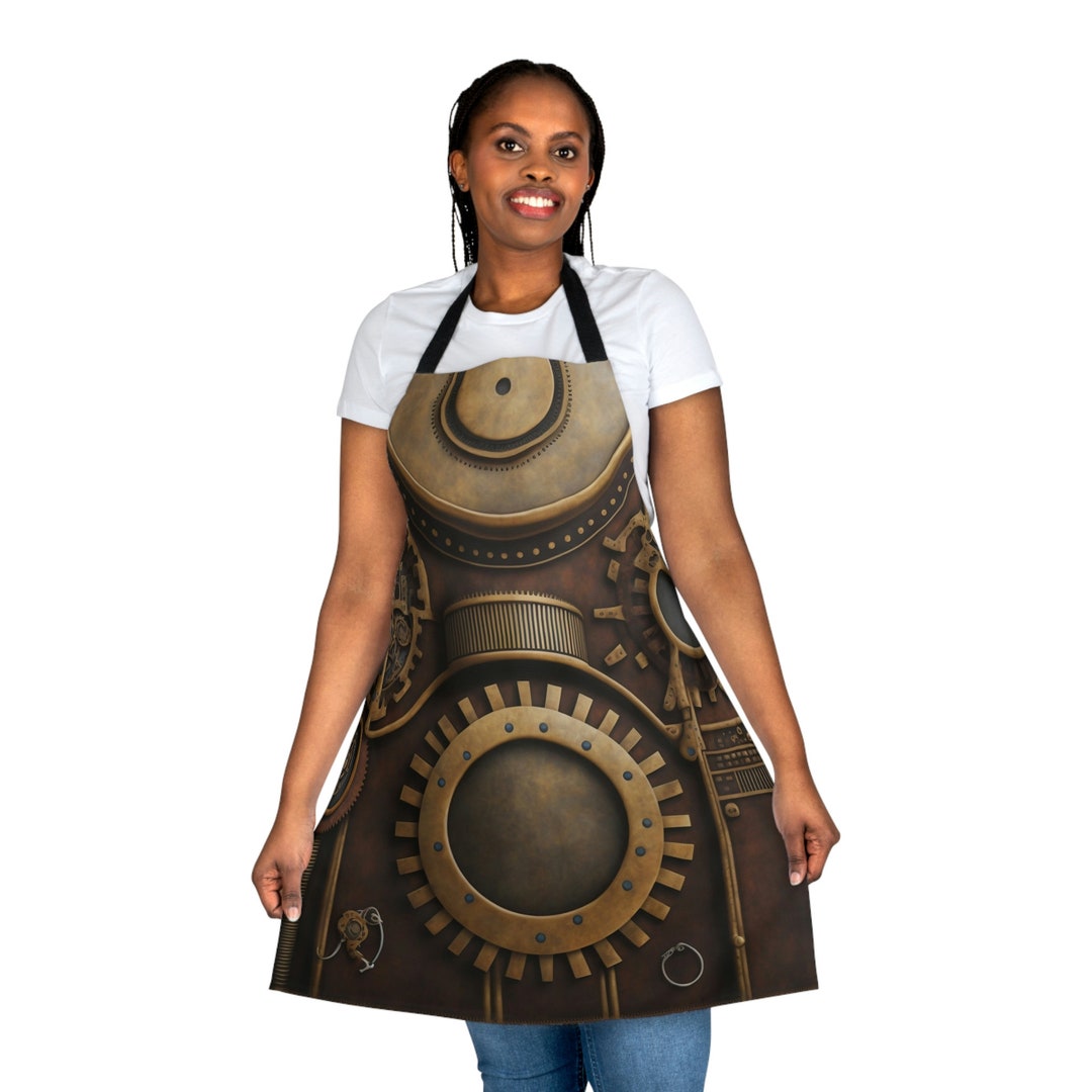 Steampunk Apron, Steampunk Workshop Apron, Industrial Kitchen Apron - Etsy