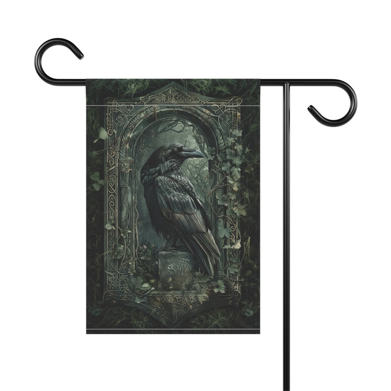 Viking Raven Home Banner - Goth Raven Banner for Homes or Office ...