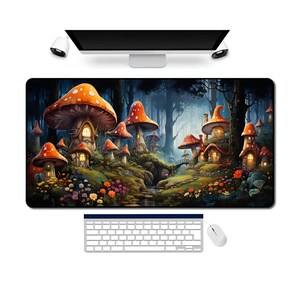 Cute Desk Accessory: Whimsical Desk Mat, Cottagecore Mousepad, Cute ...