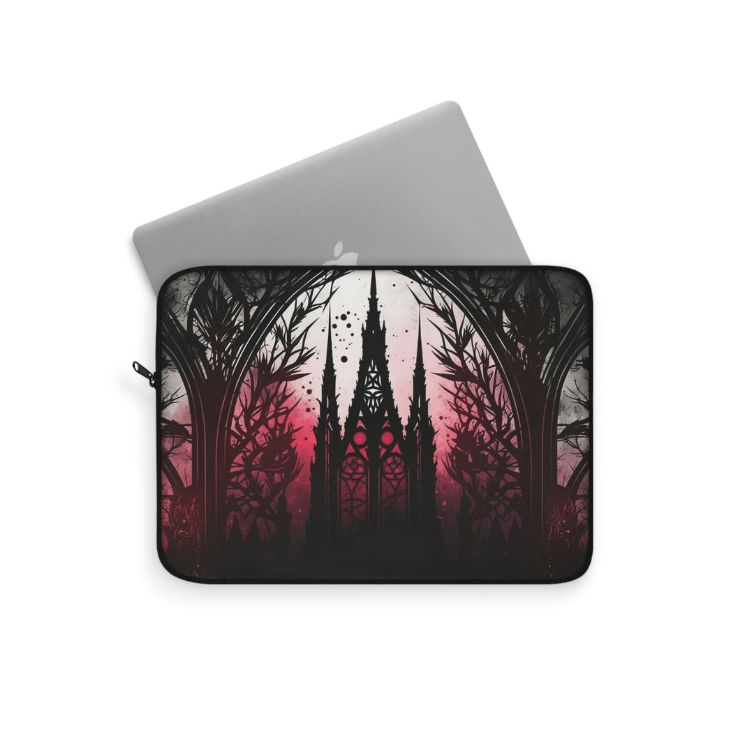 Gothic Laptop Sleeve, Goth Tablet Bag, Aesthetic Notebook Cover, Tablet ...