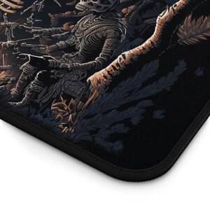 Black Death Skeleton Art Deskmat Skeleton Desk Mat Horror Mousepad XL ...