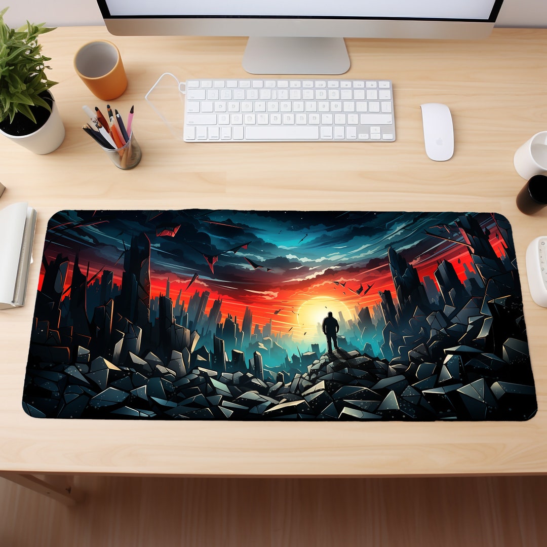 Apocalyptic Survivor Large Gaming Desk Mat Extended Desk Pad - Etsy