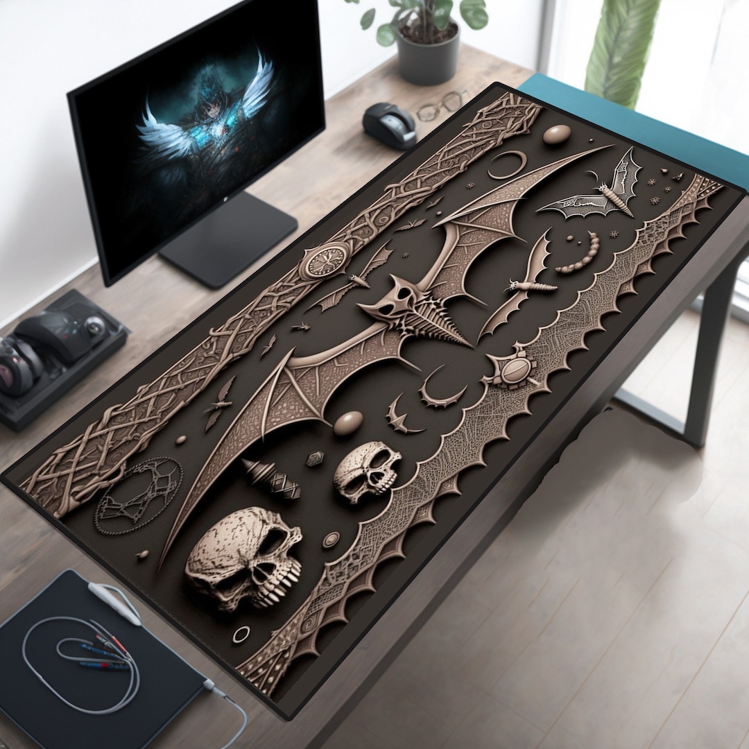 Goth Mousepad Goth Mouse Pad Goth Desk Mat Goth Desk Pad Goth Gift ...