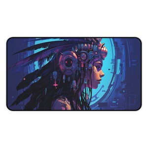 Cyberpunk Gamer Desk Mat, Gaming Mousepad XL, Game Table Decor ...