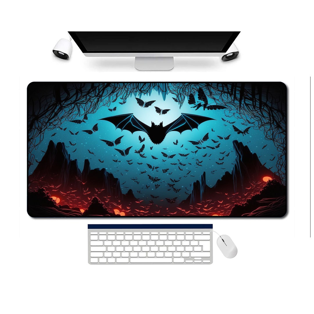 Bats Gaming Desk Pad Cave Gaming Desk Mat Gaming Mousepad Gaming Mouse ...