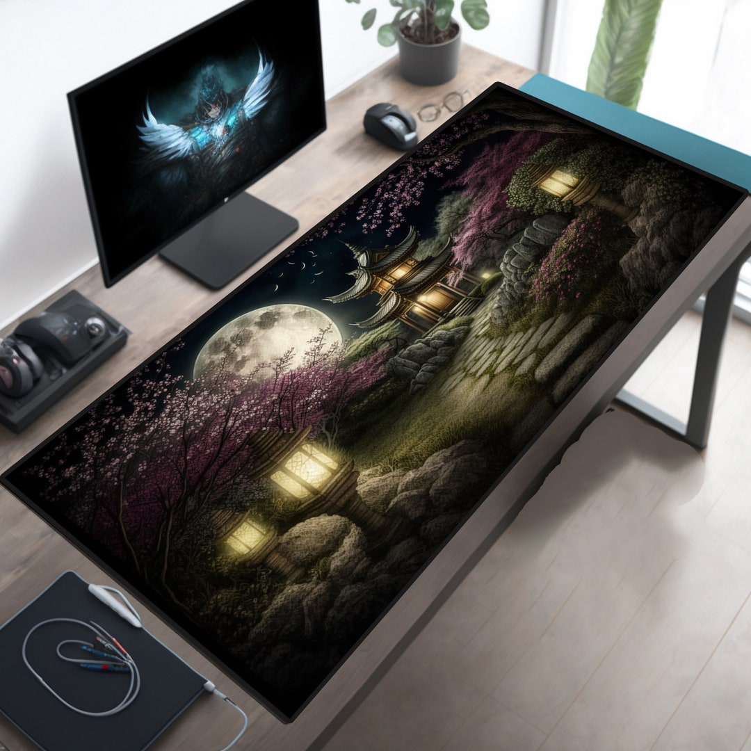 Japanese Mouse Pad Garden Mousepad Japan Desk Mat Japanese Desk Pad ...