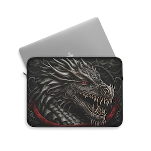 Gothic Dragon Laptop Sleeve, Dragon Tablet Case, Gothic Notebook Bag ...