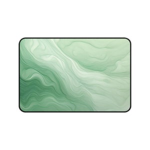 Sage Green Desk Mat With Hemmed or Flat Edges in Multiple Sizes, Cute ...