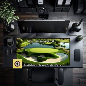 Golf Lovers Desk Decor Golfing Gift Golf Presents - Golf Mouse Pad ...