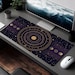 Abstract Celestial Purple Desk Mat, Gaming Accessory, Gaming Mouse Pad ...