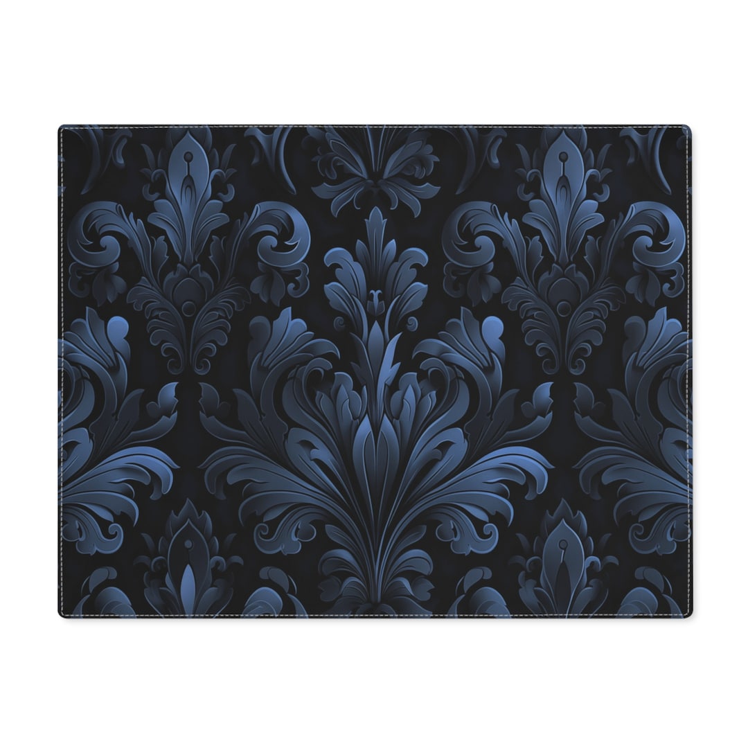 Elegant Blue Gothic Pattern Placement for Elegant Dining Experiences - Etsy