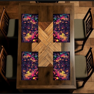 Trippy Mansion - 24"x14" Custom Table Top Gaming Playmat , Playmat - Etsy