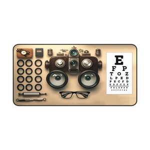 Optometry Office Decor Optometrist Mouse Pad Eye Doctor Desk Decor Gift ...