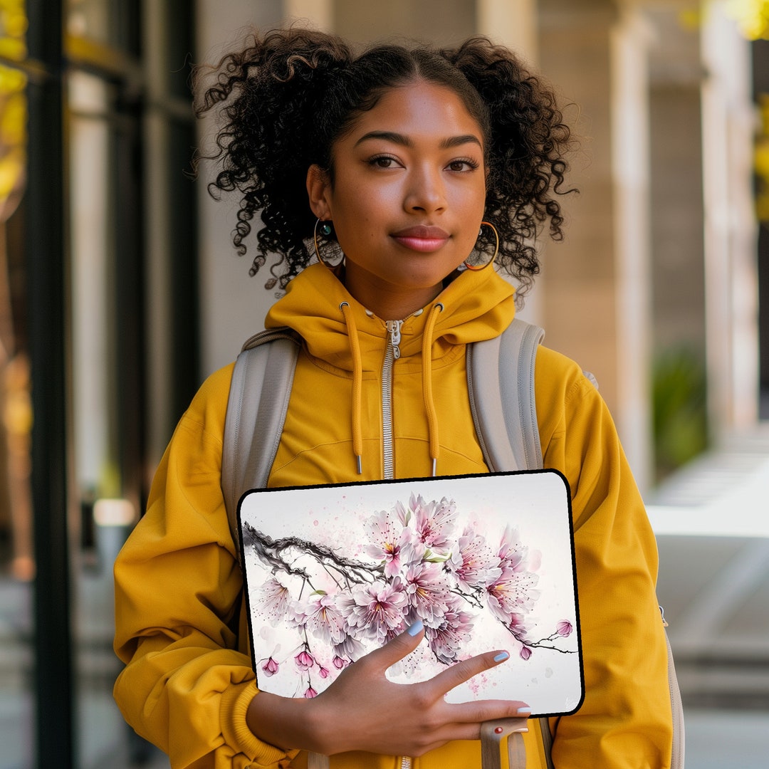 Japanese Laptop Sleeve, Japan Laptop Sleeve, Cherry Blossoms, 13.3 Inch ...